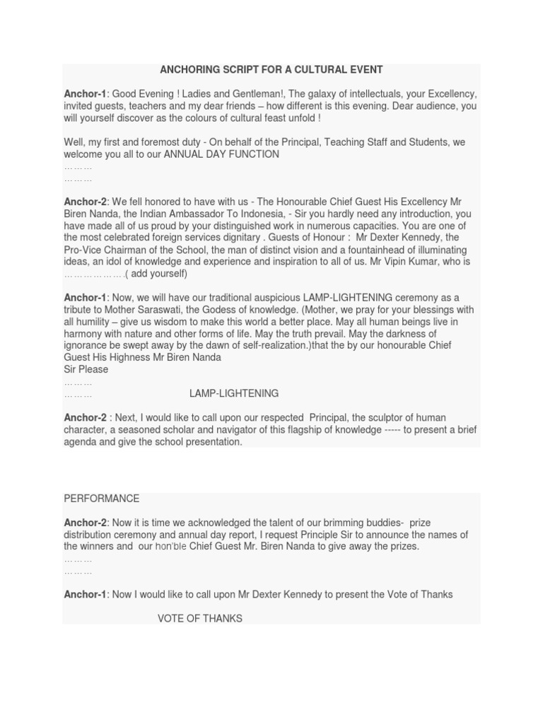 Anchoring Script | PDF