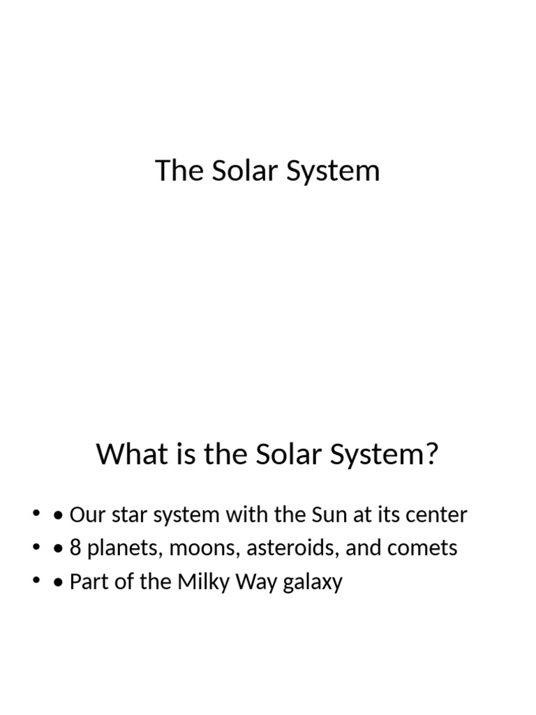 Solar System | PDF