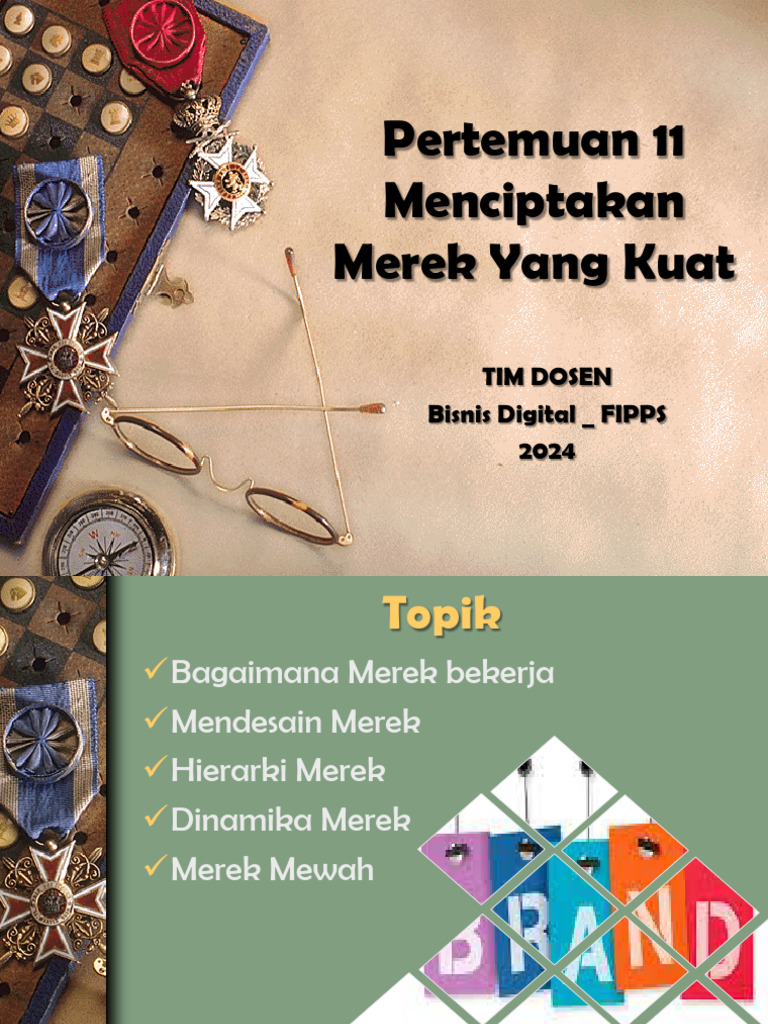Pertemuan 11 Menciptakan Merek Yang Kuat 11 | PDF