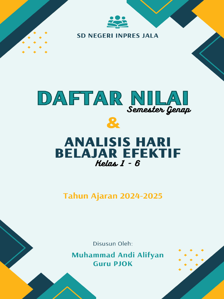 Cover Daftar Nilai Dan Hari | PDF