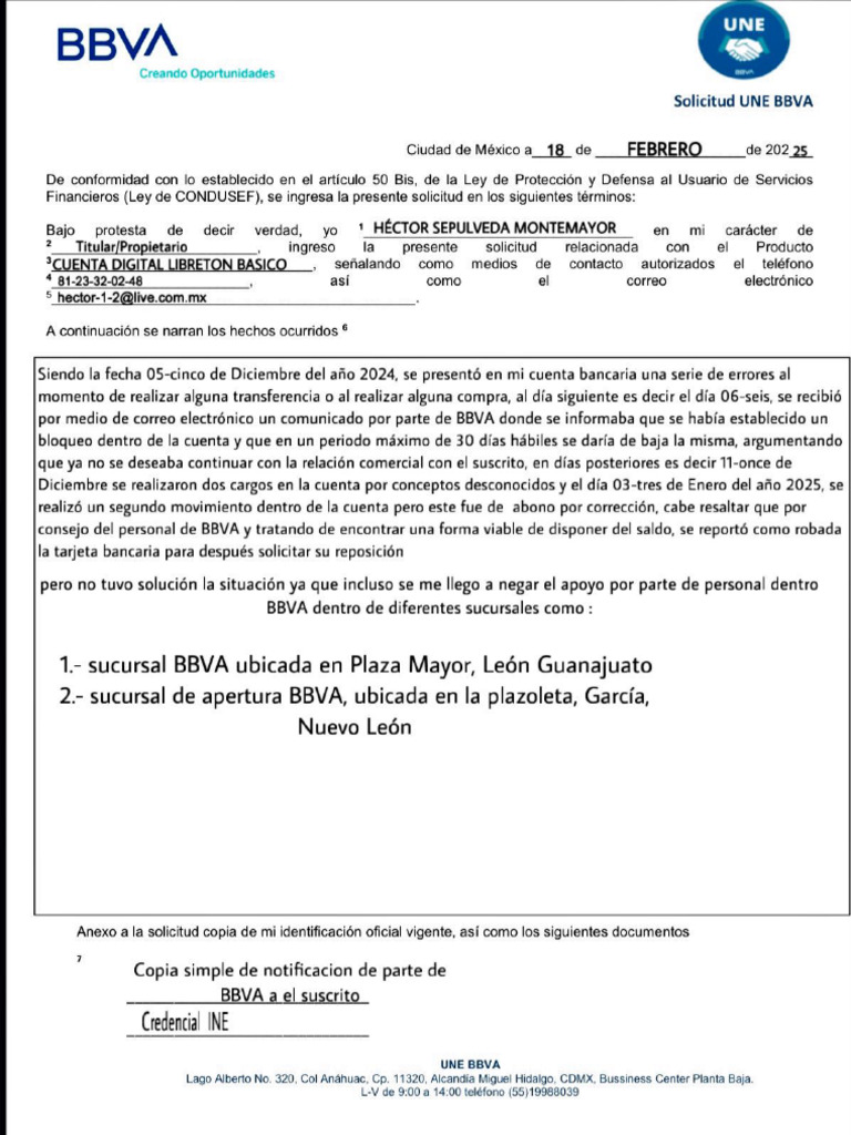 Formato Bbva | PDF