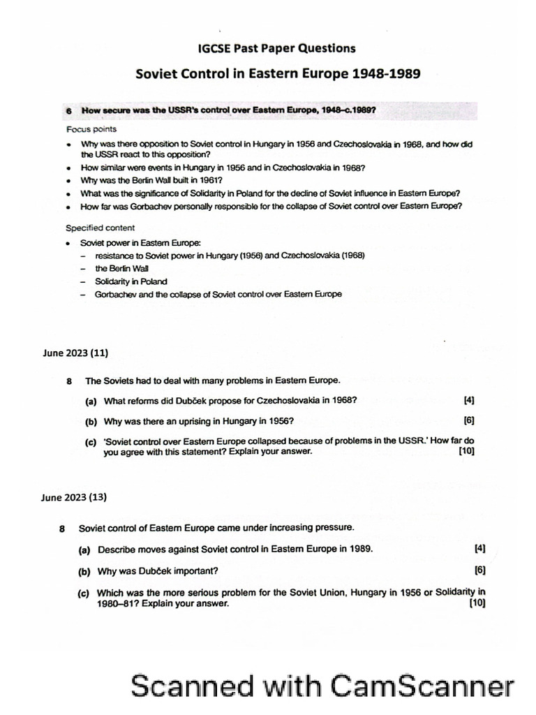 Soviet Control in Eastern Europe | PDF