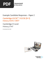IGCSE History Paper 4 Example Responses | PDF | Weimar Republic | Knowledge