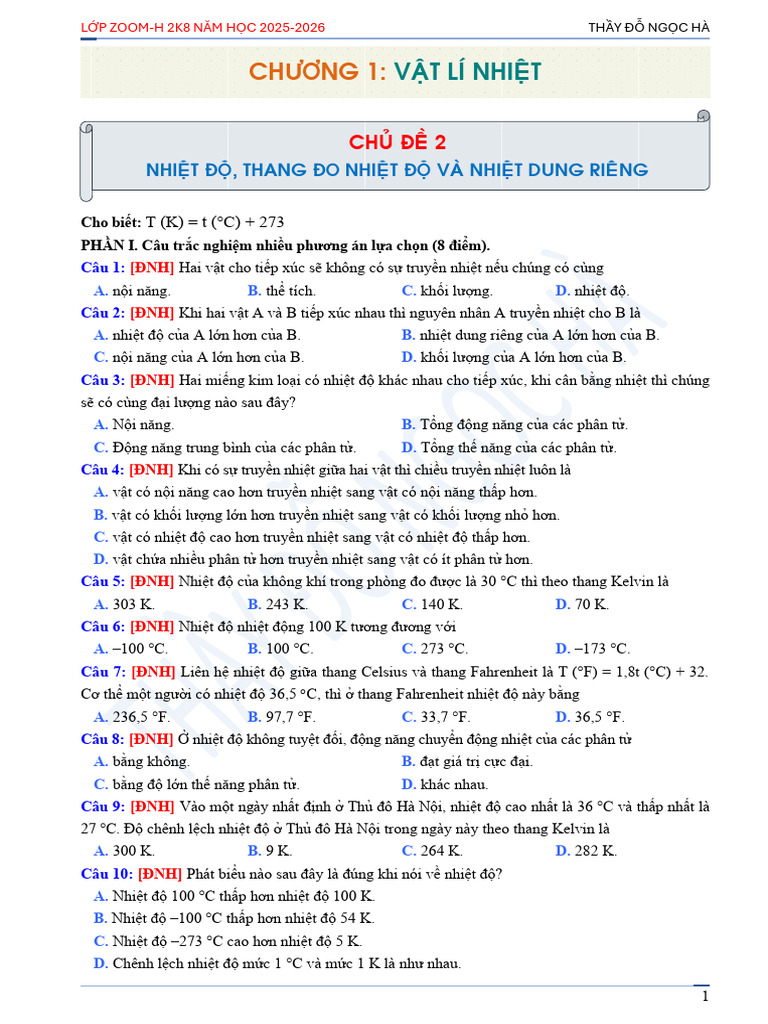 BTVN B03 Zoom-H 2K8 2025-2026 | PDF
