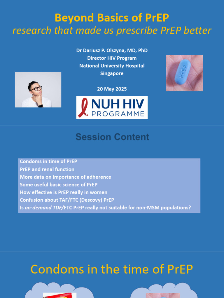 1.02 Beyond The Basics of PrEP - Research That Made Us Prescribe PrEP ...