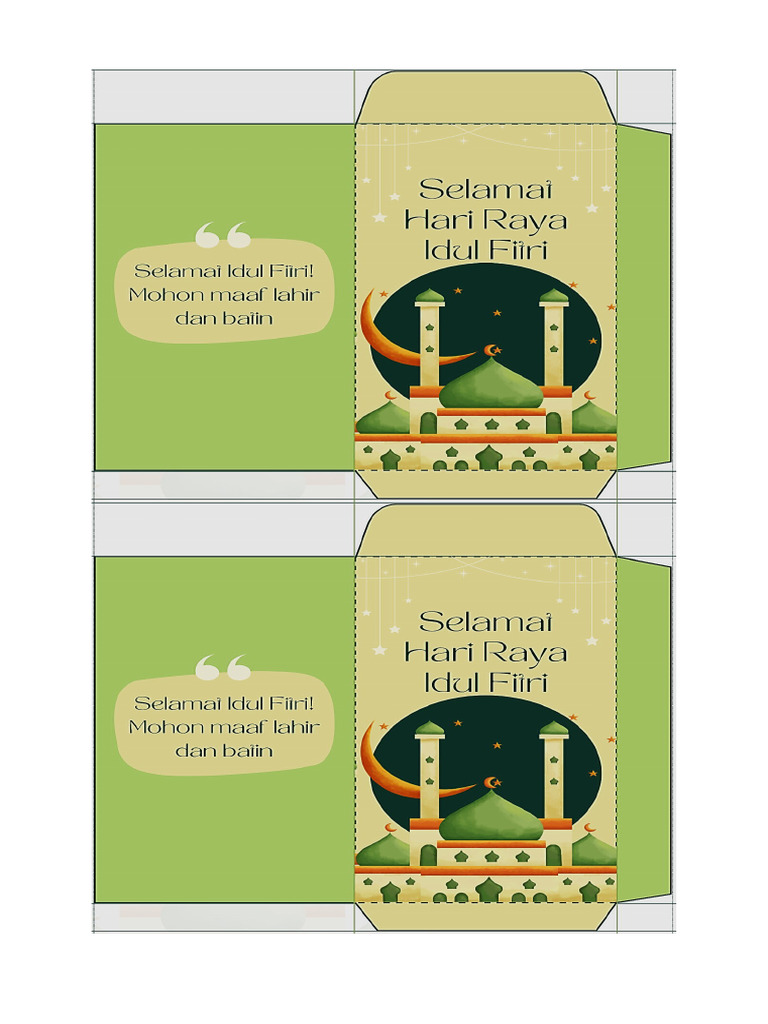 Amplop Lebaran 2025 | PDF