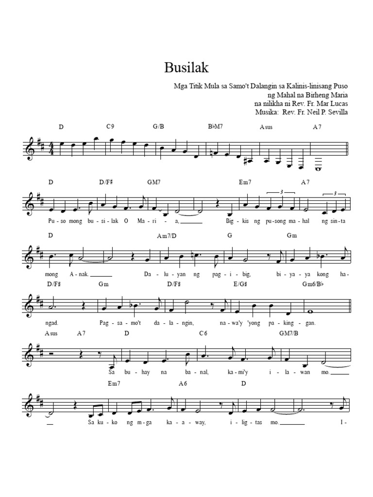Busilak With Alto | PDF