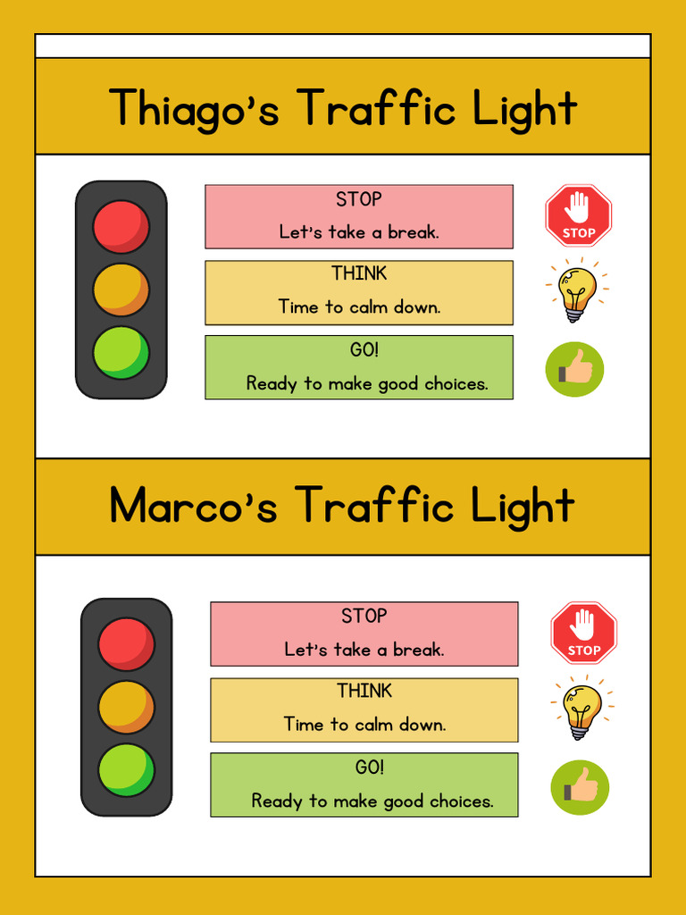 Yellow Traffic Light Reflection Worksheet Pdf Pdf