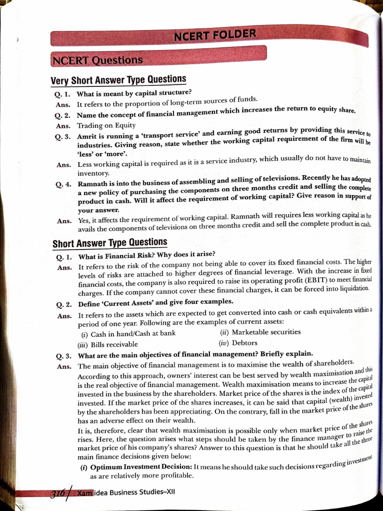 Part II (Financial Management) | PDF