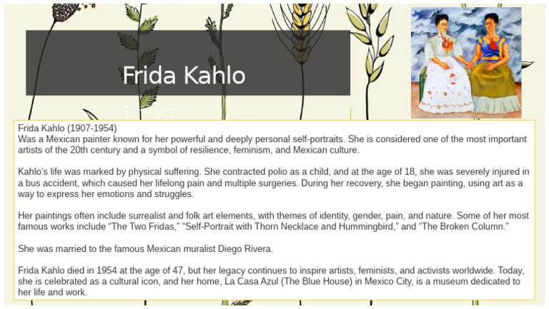 Frida Kahlo | PDF