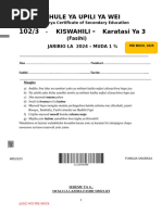 Maswali Ya Bembea Ya Maisha v1 | PDF