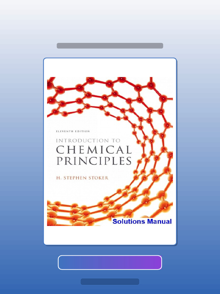 Introduction To Chemical Principles 11th Edition Stoker Ebook and ...