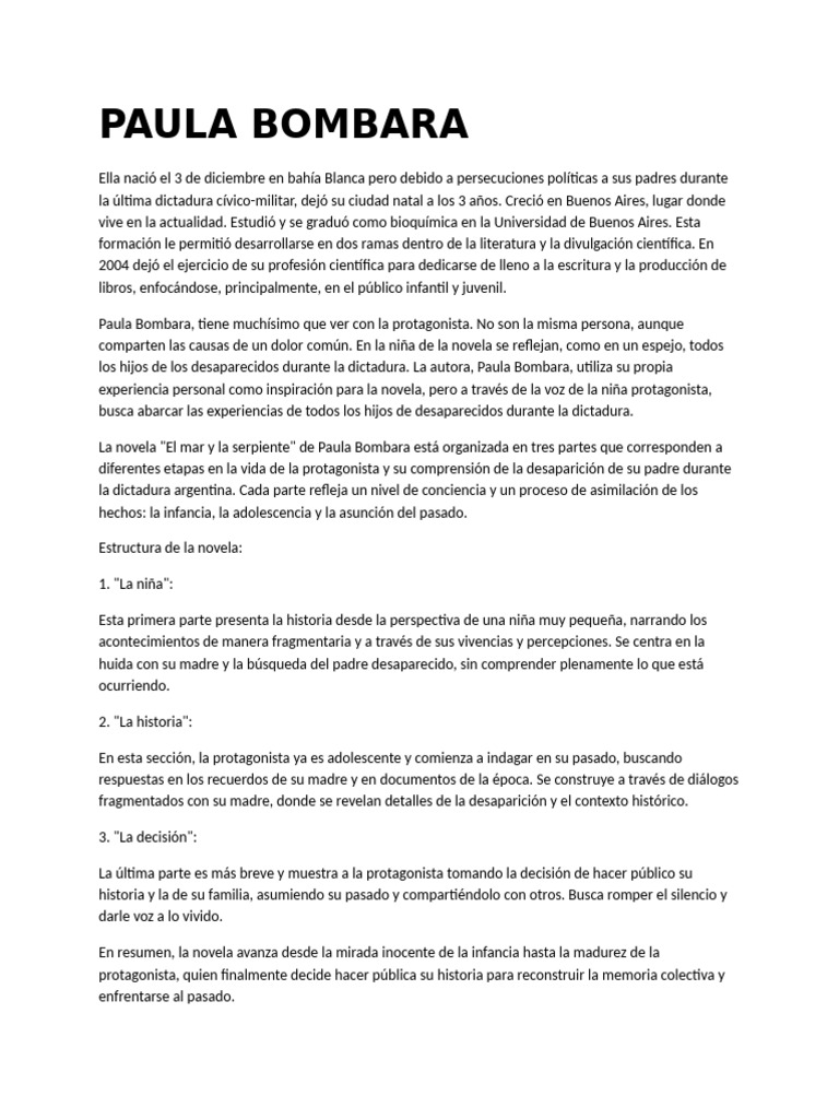 Paula Bombara | PDF | Novelas | Las emociones