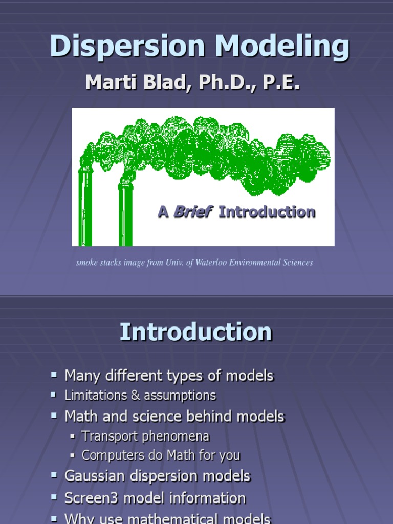 Dispersion Modeling | Air Pollution | Meteorology | Free 30-day Trial ...