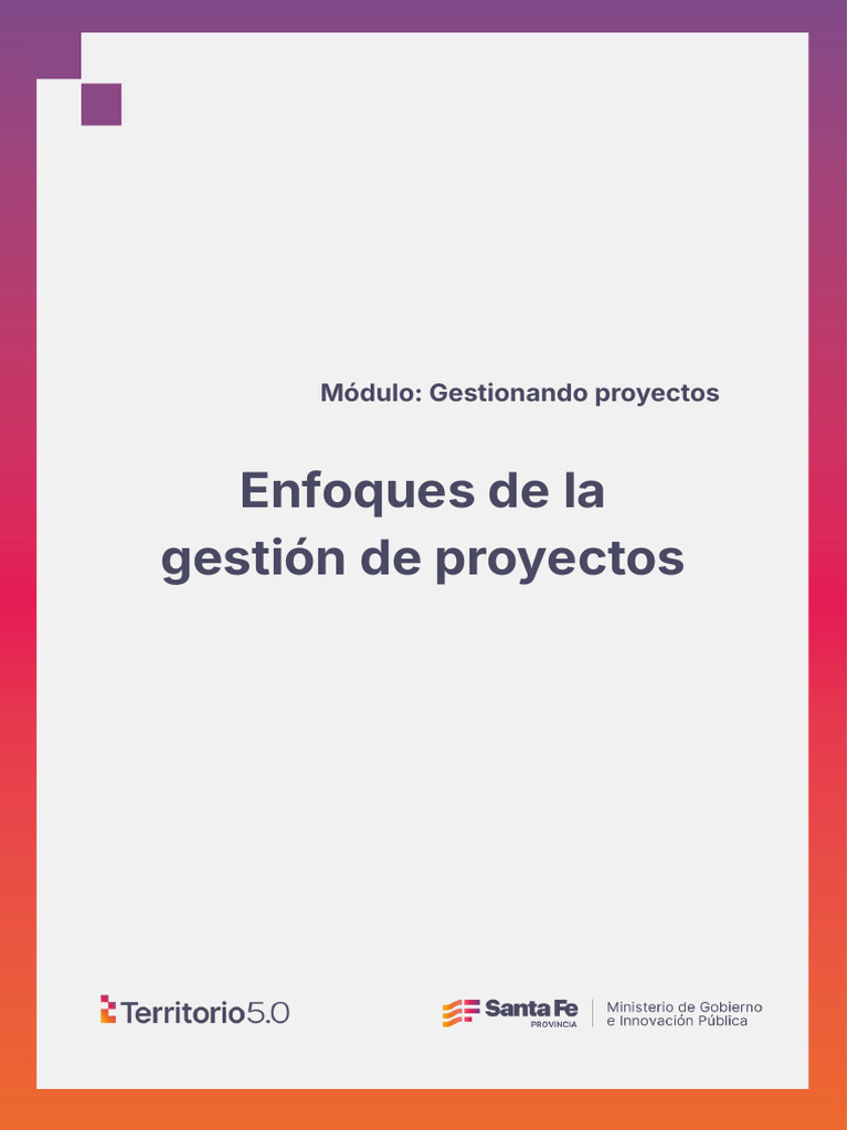 Enfoques de La Gestión de Proyectos - Módulo - Gestionando Proyectos | PDF | Gestión de proyectos