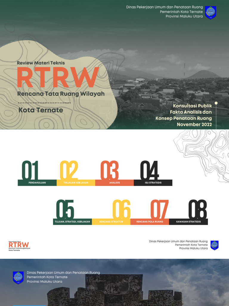 RTRW Ternate - KP Faksis Presentasi Fix | PDF