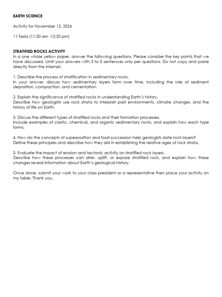 EarthScience Nov13 Tesla Activity | PDF