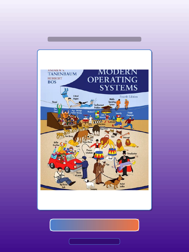 Modern Operating Systems 4th by Tanenbaum Ebook and TestBank Bundle PDF ...