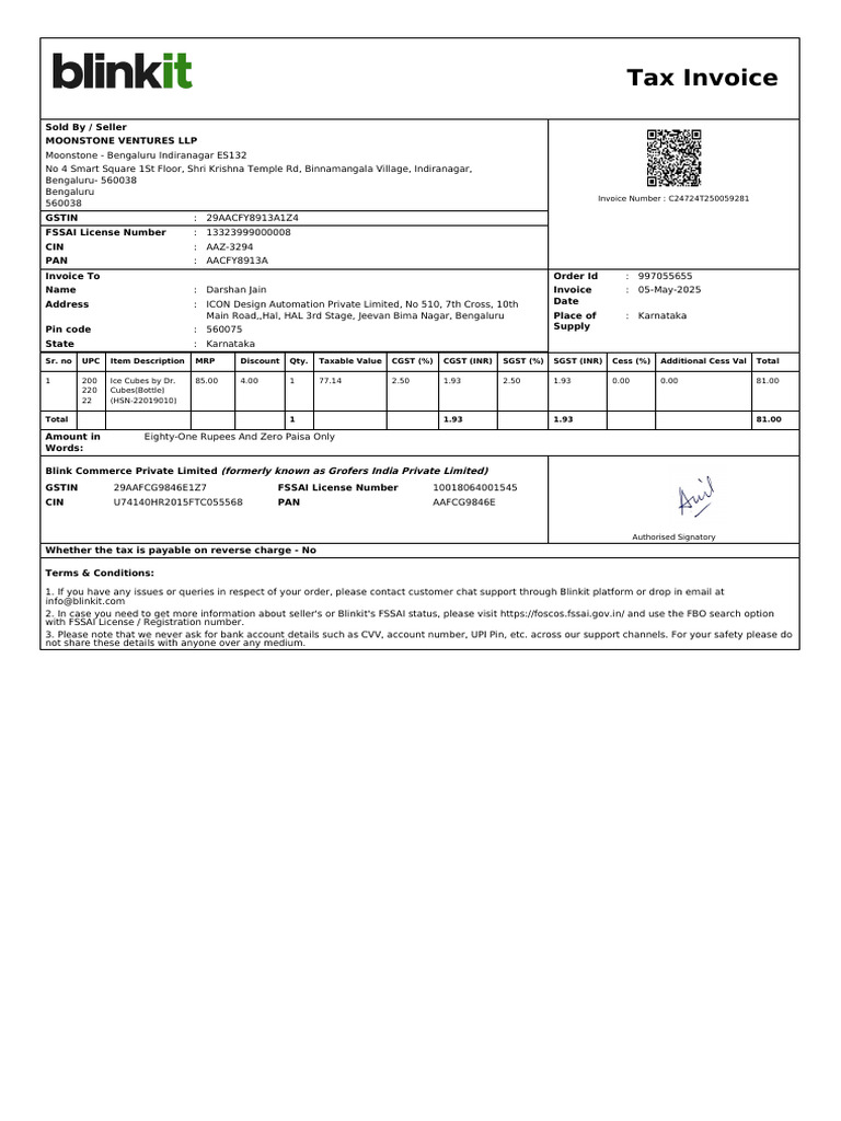 ForwardInvoice ORD739751291 | PDF | Economy Of India | Payments