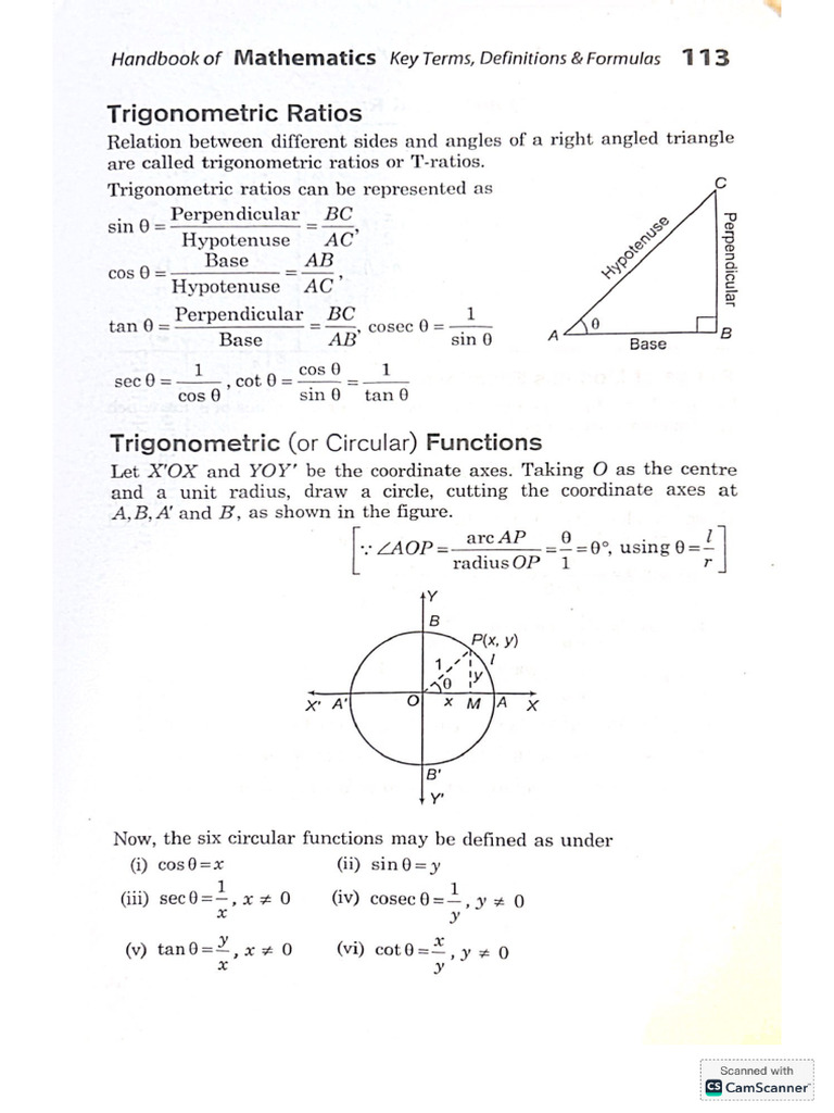 Formula of Trigonometry | PDF