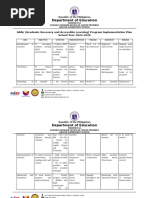 SAMPLE RECOVERY PLAN Learning Recovery Plan | PDF | Teaching | Cognition