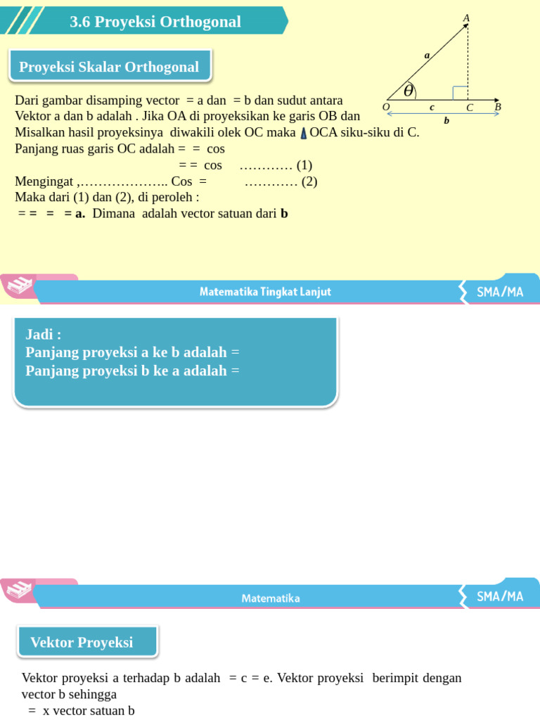 Proyeksi Orthogonal | PDF