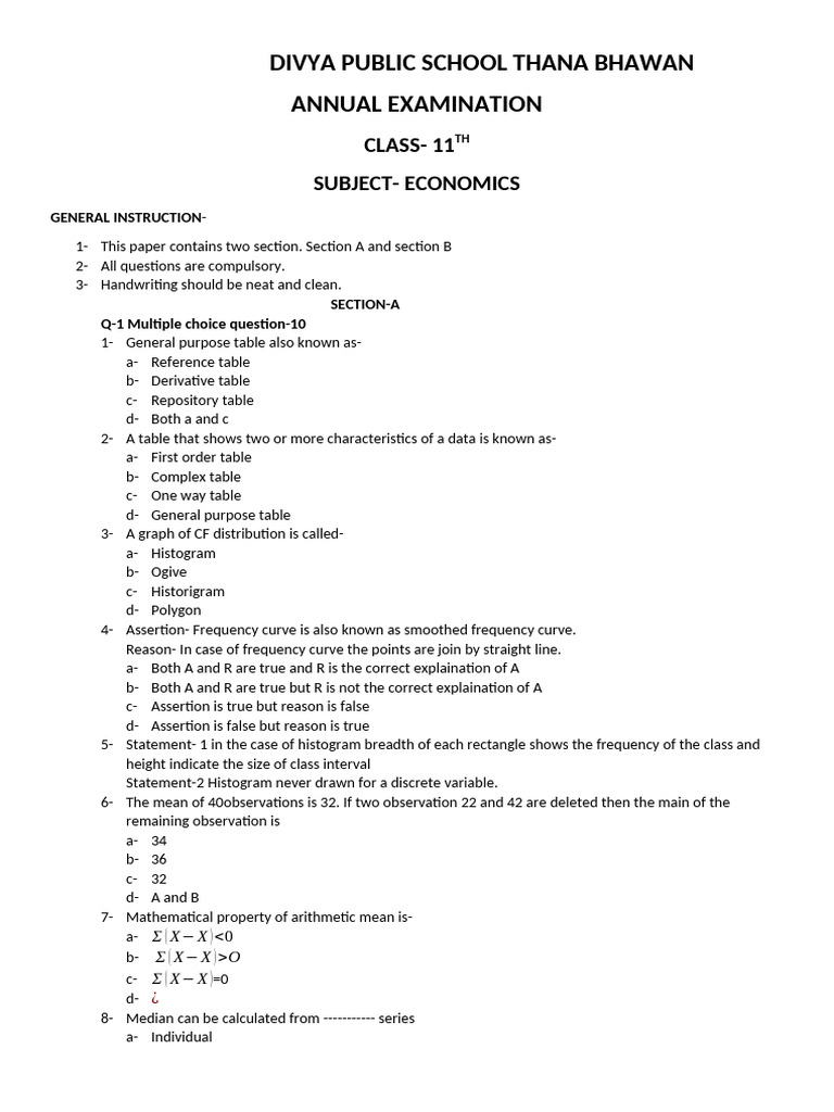 Divya Public School Thana Bhawan | PDF | Demand | Standard Deviation