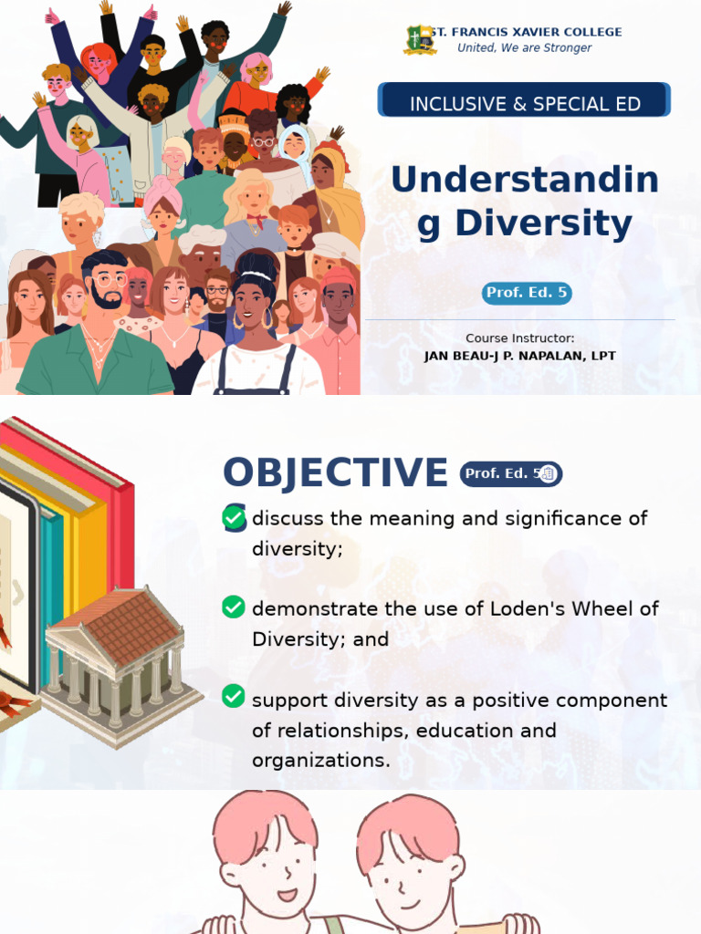 Lesson 2 - Understanding Diversity | PDF | Disability | Multiculturalism