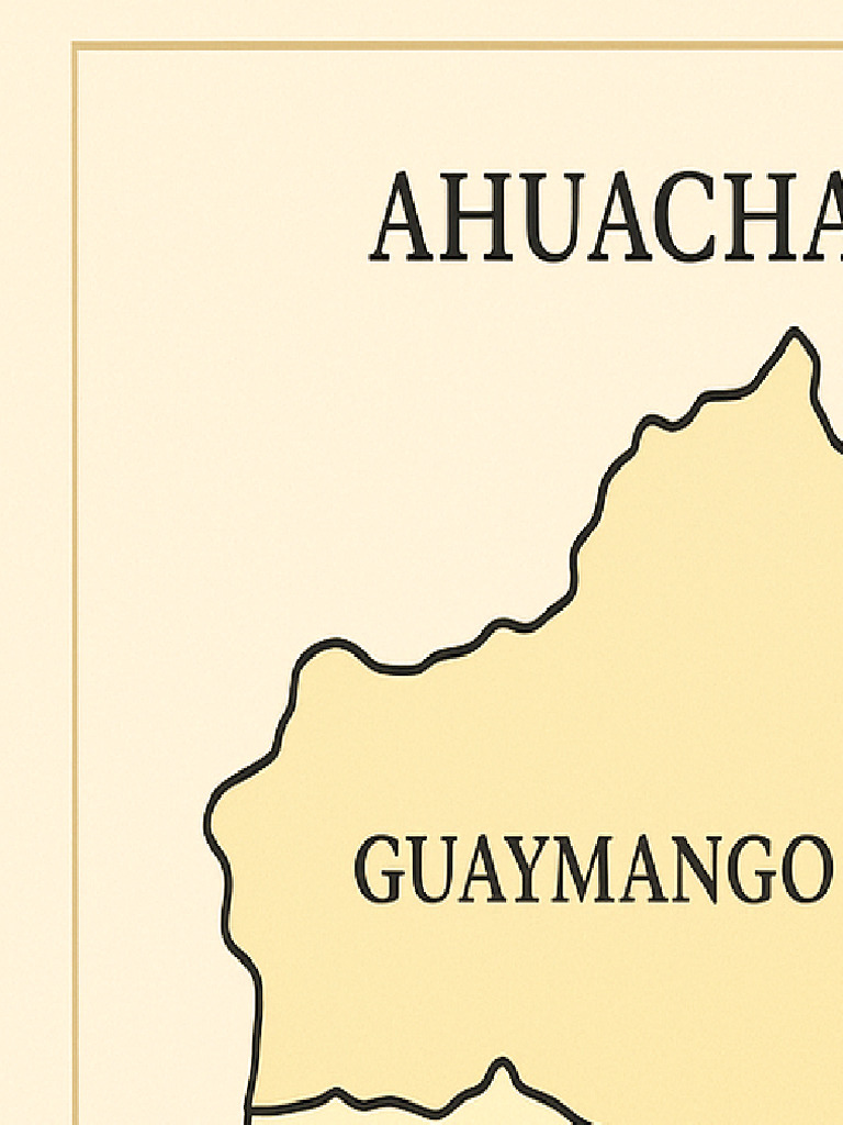 Ahuachapan Sur Map 4 Parts Perfect Split | PDF