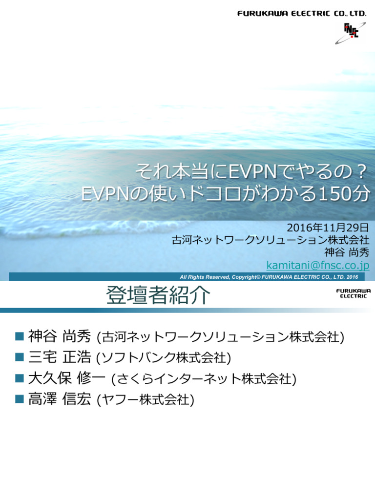 EVPN 技術紹介 | PDF