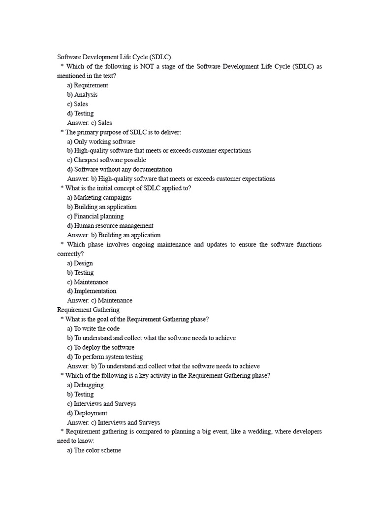 Understanding Software Development Life Cycle | PDF | Software Testing ...