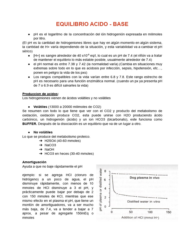 Equilibrio Acido Base | PDF | Solución tampón | Ácido