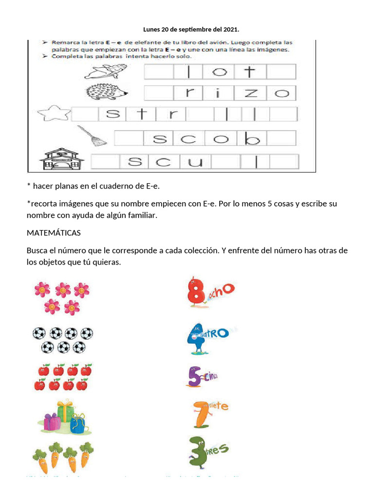 Actividades Con Las Vocales | PDF