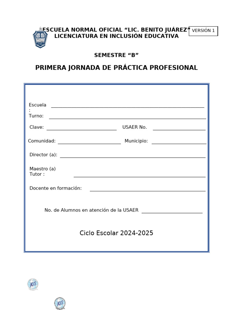 2a. Hoja de Datos de La Escuela | PDF