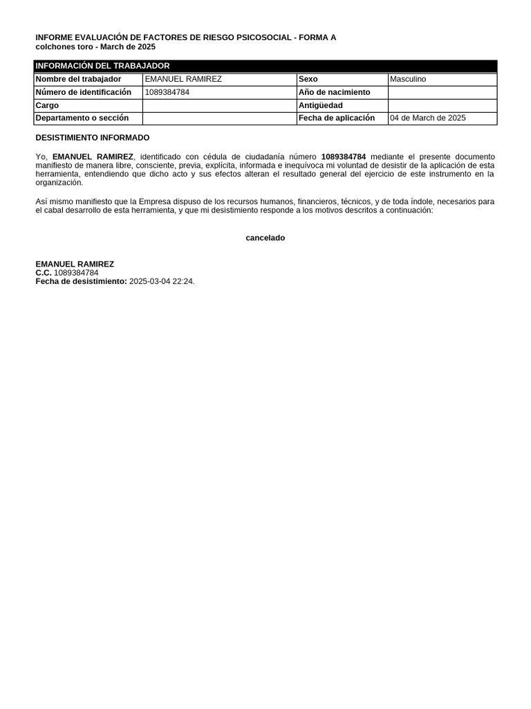 Emanuel Ramirez - Forma A - 030934 | PDF