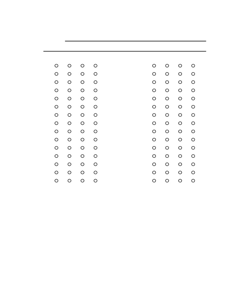 Kertas Jawapan OMR 30 Soalan | PDF
