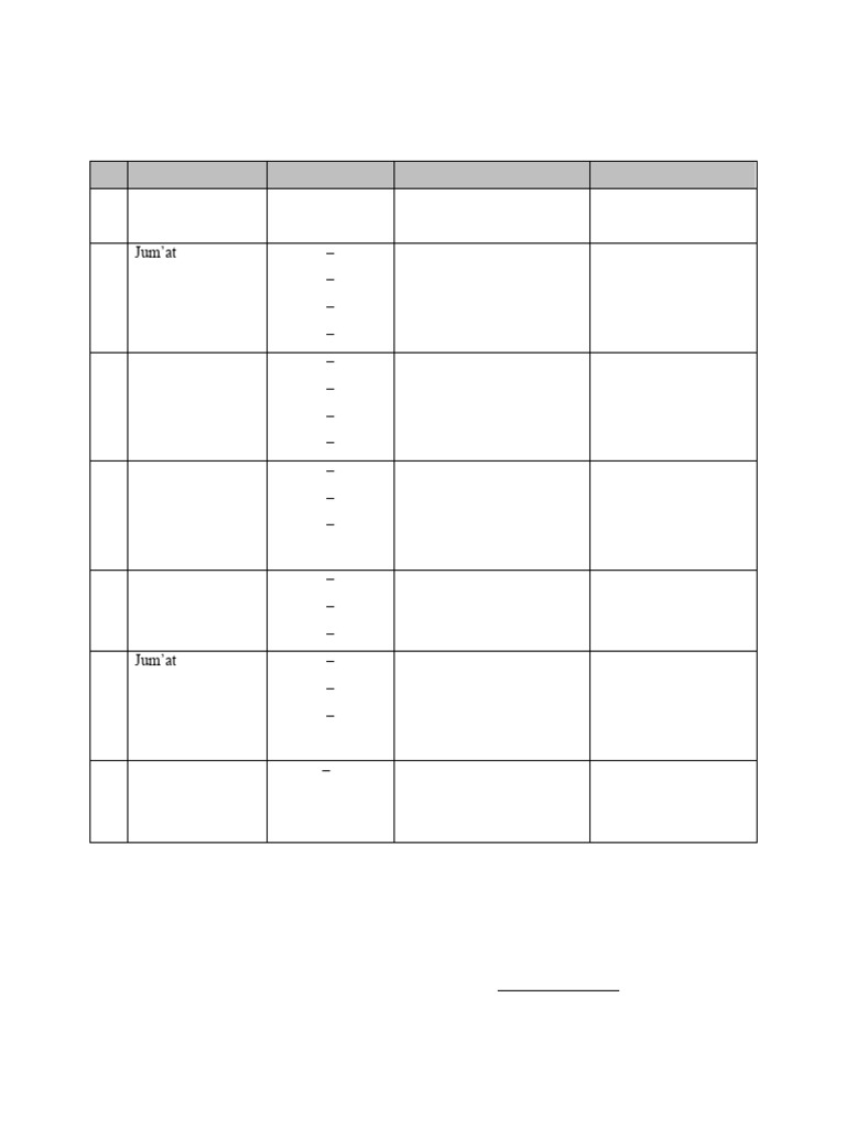 Jadwal Class Meeting Pdf