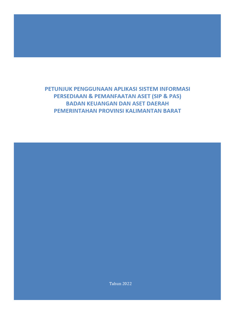 Petunjuk Penggunaan Aplikasi Sip&pas | PDF