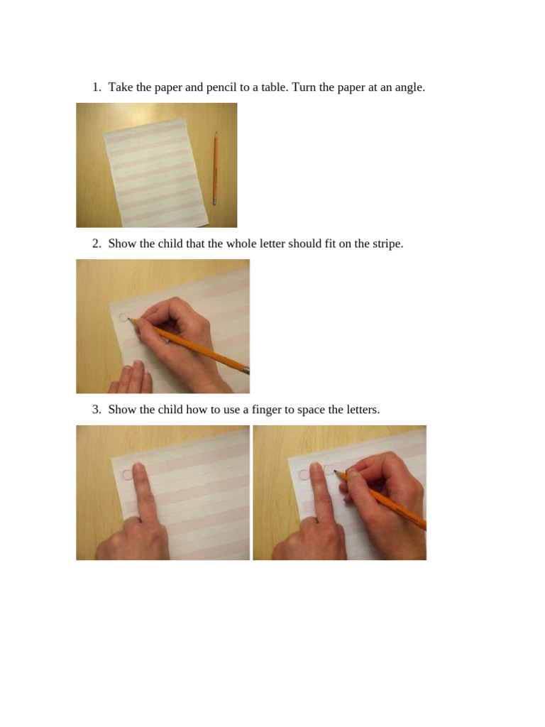 14 B WRITTING IMAGES Take The Paper and Pencil To A Table | PDF
