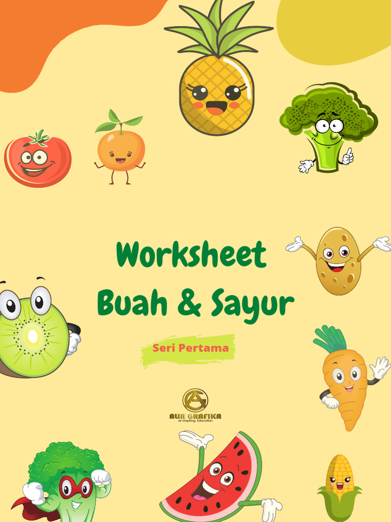 Worksheet Interaktif Buah & Sayur TK | PDF