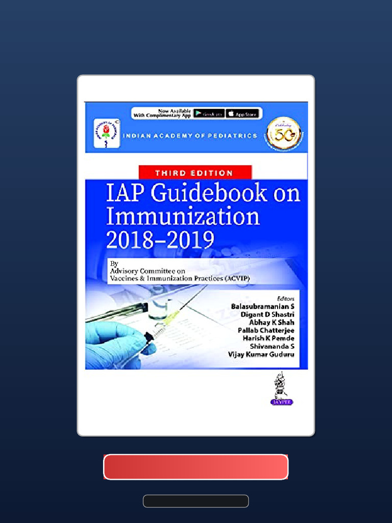 IAP Guidebook On Immunization 20182019 by Advisory Committee On ...