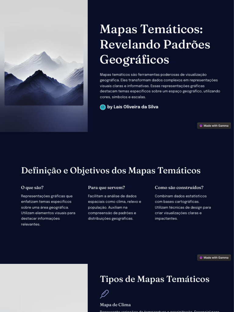 Mapas Tematicos Revelando Padroes Geograficos | PDF