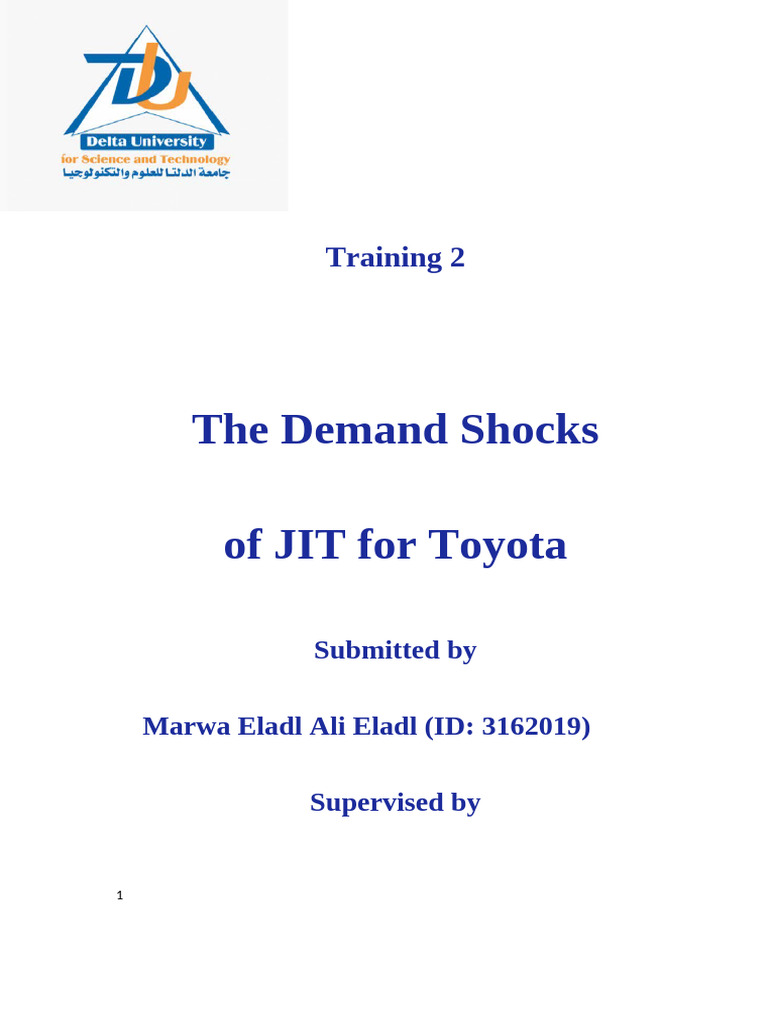 Training 2 (JIT For Toyota) | PDF | Lexus | Toyota