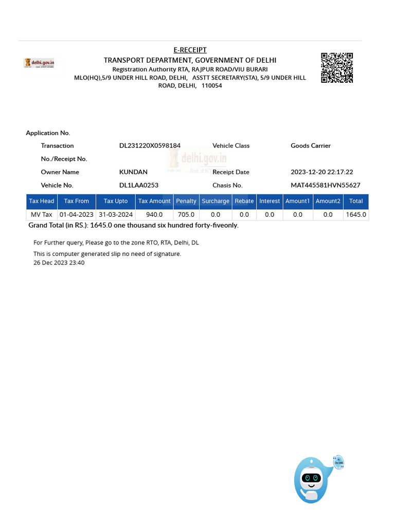 Road Tax | PDF