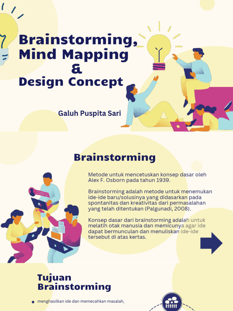 Brainstorming, Mind Mapping and Design Concept (Revisi) | PDF