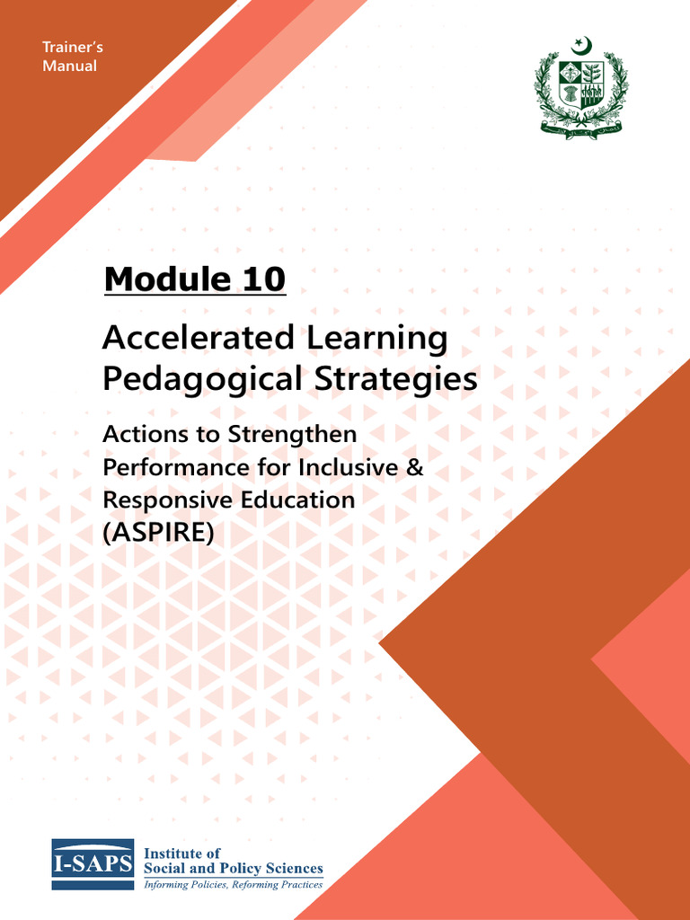 Trainer - S Manual English - Module 10 | PDF | Curriculum | Learning