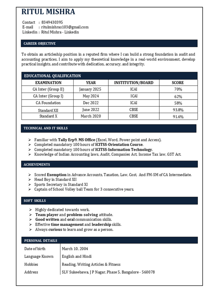 Ritul Mishra Resume 25.05.2025 | PDF