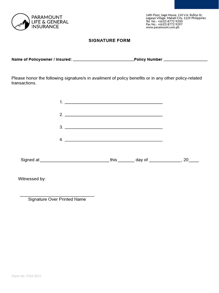 Signature Form | PDF