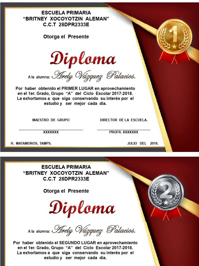 Diplomas Modelos | PDF