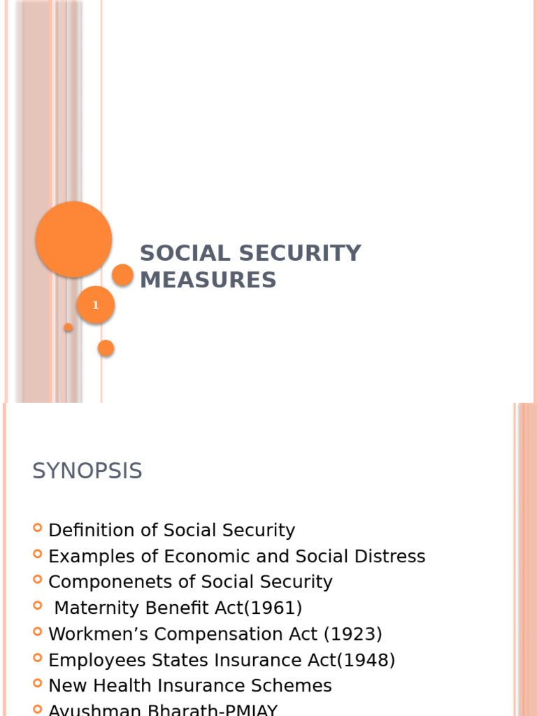 Overview of Social Security in India | PDF | Pension | Social Policy